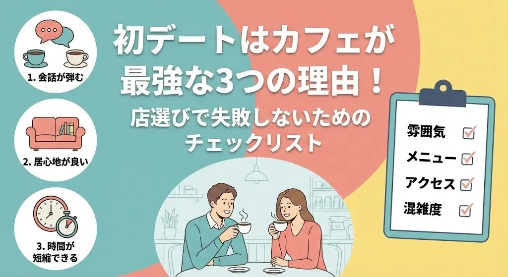 初デートはカフェが最強な3つの理由！店選びで失敗しないためのチェックリスト | Deai Lab